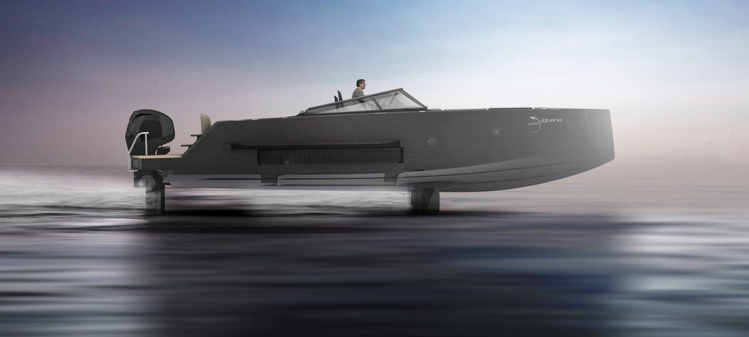 An Electric Amphibious Boat with Foils - Mechtraveller